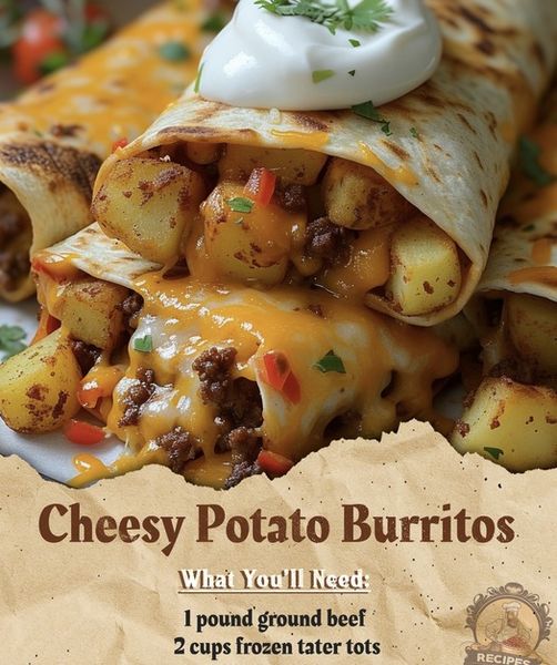 Cheesy Potato Burritos – Easy Family Recipes