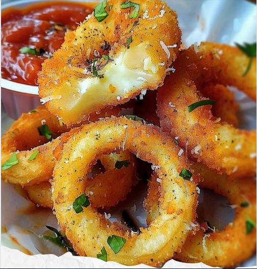 Mozzarella Stick Onion Rings – Easy Family Recipes