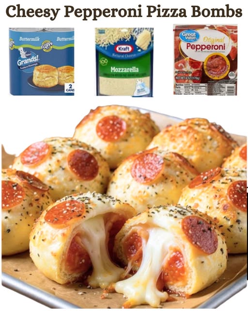 Cheesy Pepperoni Pizza Bombs – Easy Family Recipes