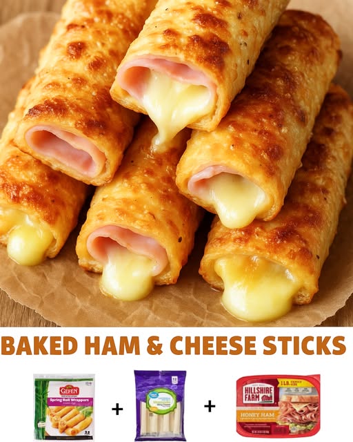 Baked Ham and Cheese Sticks – Easy Family Recipes